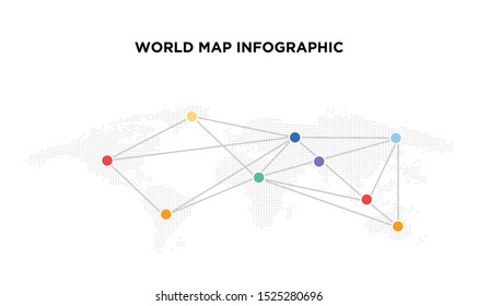 World Map Info Graphic Location Stock Vector (Royalty Free) 1525280672 ...