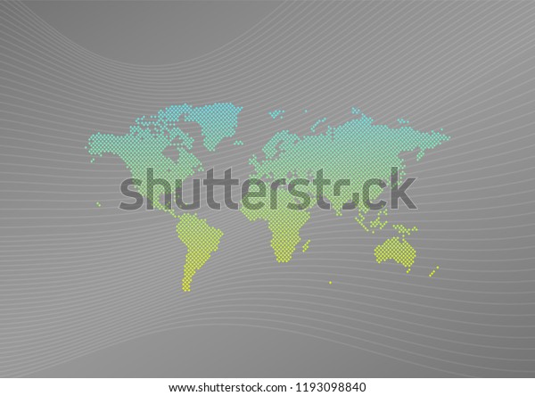 World Map Infographic Symbol Vector Layout Stock Vector (Royalty Free ...