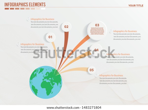 World Map Information Graphicsworld Map Timeline Stock Vector (Royalty ...