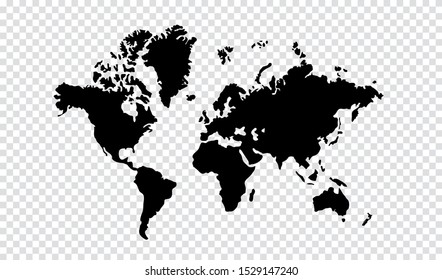 World Map Isolated Symbol Icon Stock Vector (Royalty Free) 1529147240 ...