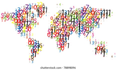129 Globe Made With Numbers Stock Vectors, Images & Vector Art ...