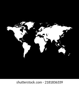 World Map Space Earth Cosmos Planet Stock Vector (Royalty Free ...