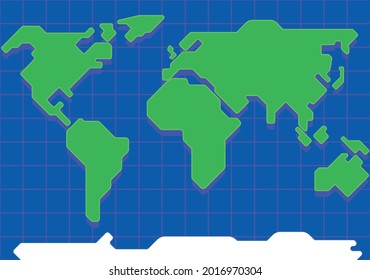 World Map Vector Illustration Geography Stock Vector (Royalty Free ...