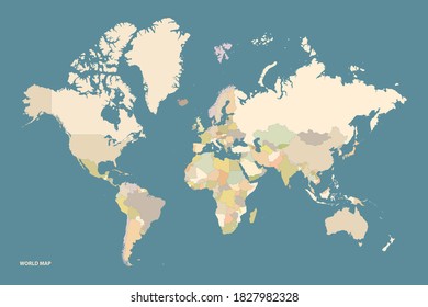 World Map Vector Stock Illustration Stock Vector (Royalty Free ...