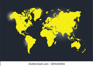 Flat World Map Abstract Background Wallpaper Stock Illustration 1070098265