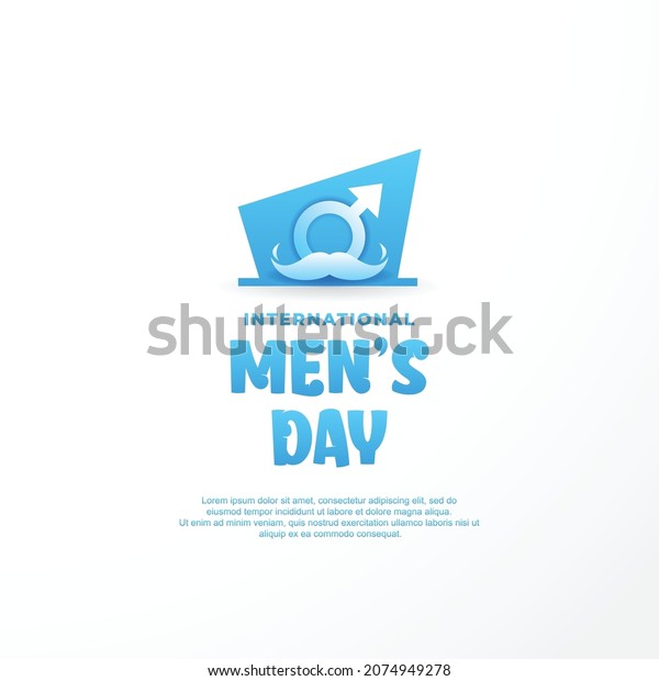 World Men Day Design Background Greeting Stock Vector (Royalty Free ...
