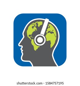 World Music Logo Design Template Vector: เวกเตอร์สต็อก (ปลอดค่า ...