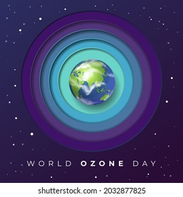 World Ozone Day Earth Ozone Layers Stock Vector (Royalty Free ...