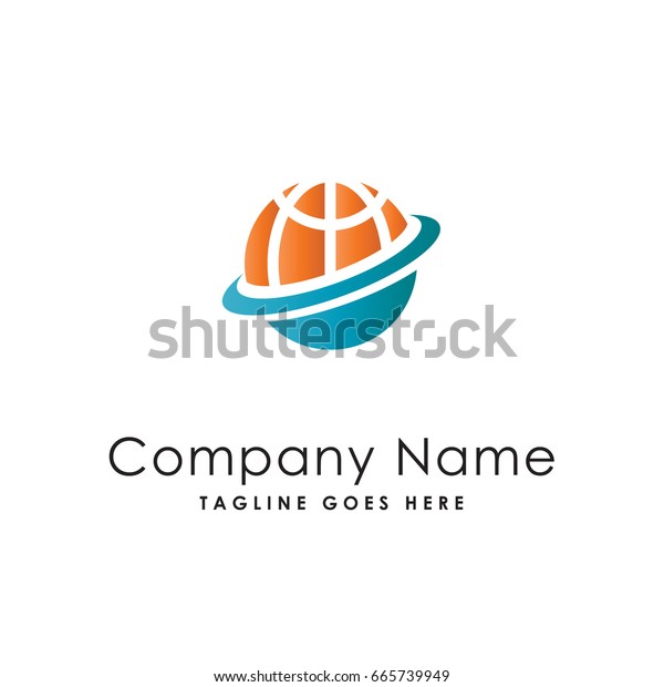 World Planet Technology Logo Template Stock Vector (Royalty Free ...