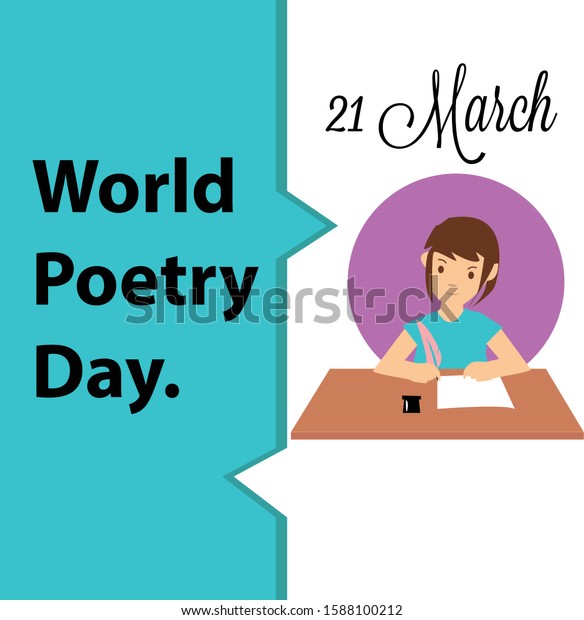 World Poetry Day Logo Icon Design Stock Vector (Royalty Free) 1588100212 World Poetry Day Logo Icon Design Stock Vector (Royalty Free) 1588100212