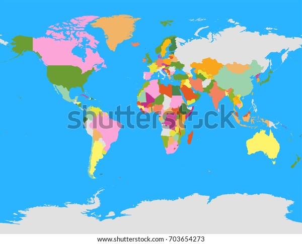 World political map.