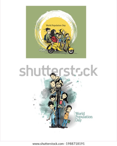 World Population Day India World Stock Vector (Royalty Free) 1988718191 ...
