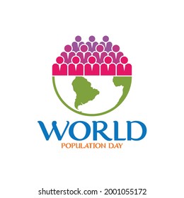 World Population Day Logo Vector Design: เวกเตอร์สต็อก (ปลอดค่า ...