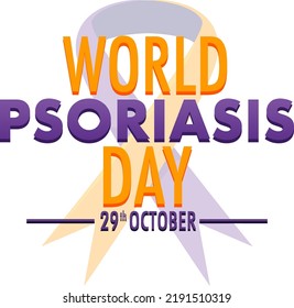 World Psoriasis Day Banner Design Illustration Stock Vector (Royalty ...
