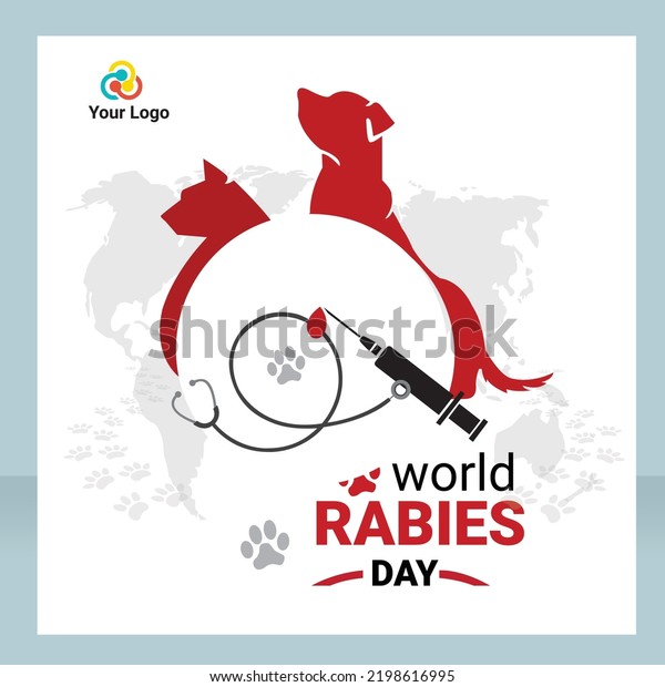 World Rabies Day Flyer Template Stock Vector (Royalty Free) 2198616995 ...