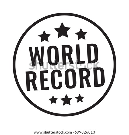 World Record Badge Icon Logo Mark Stock Vector (Royalty Free) 699826813 ...