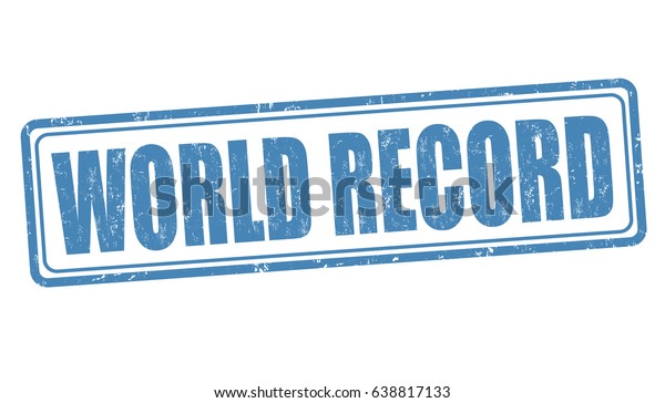 World Record Sign Stamp On White Stock Vector (Royalty Free) 638817133