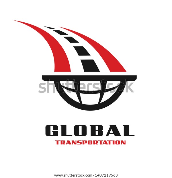 World Road Transportation Logo Design Stock Vector (Royalty Free ...