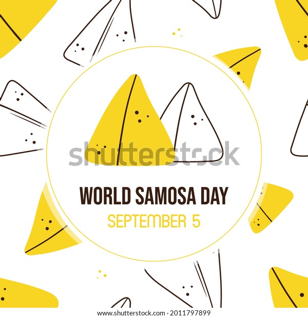 World Samosa Day Vector Cartoon Style Stock Vector (Royalty Free ...