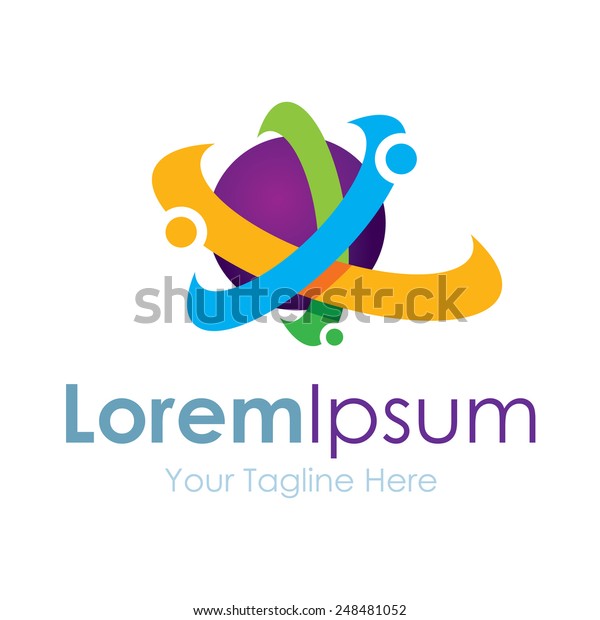 World Science Logo Graphic Design Icon Stock Vector (Royalty Free ...