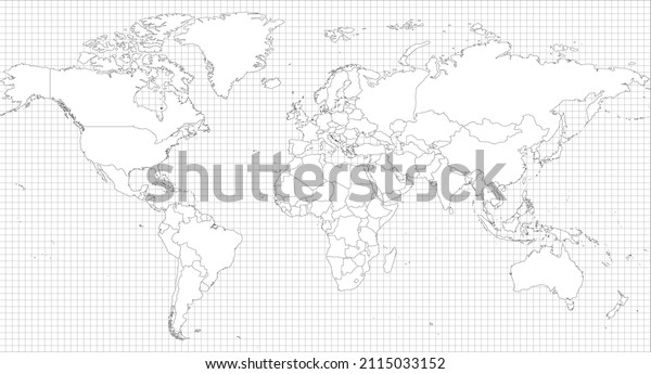 Mapa en blanco del esquema simple: vector de stock (libre de regalías ...