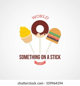 World Something On Stick Day Vector Stock Vector (Royalty Free ...