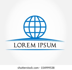 World Symbol Globe Vector Illustration Stock Vector (Royalty Free ...