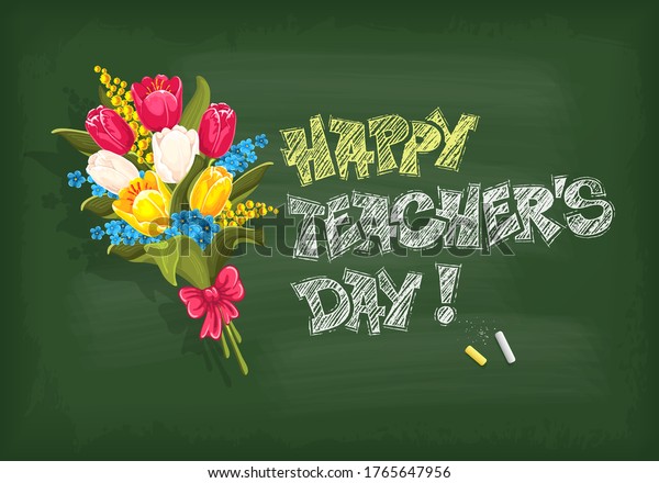 World Teachers Day Flat Lay Design Stock Vector (Royalty Free ...