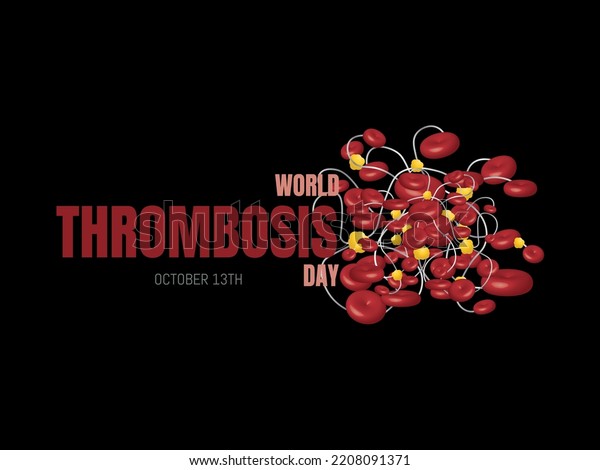 World Thrombosis Day October 13 Poster Stock Vector (Royalty Free ...