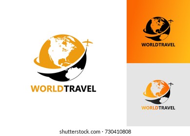 World Travel Logo Template Design Stock Vector (Royalty Free) 730410808 ...