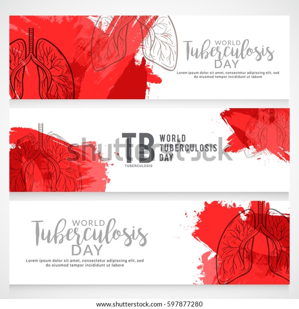 World Tuberculosis Day Header Banner Background Stock Vector (Royalty ...