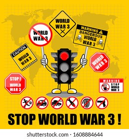 World War 3 Poster Banner Stock Vector (Royalty Free) 1608884644 ...
