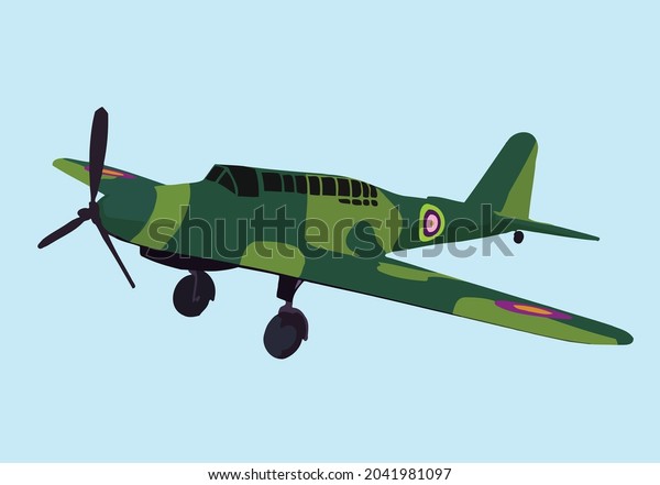 World War Ii Air Force Fighter Stock Vector (Royalty Free) 2041981097 ...