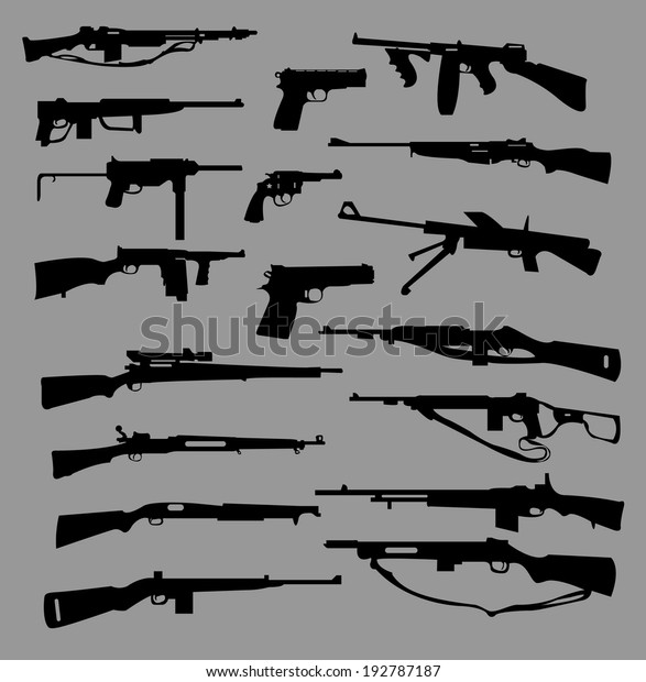 World War Ii Weapons Icon Set Stock Vector (Royalty Free) 192787187