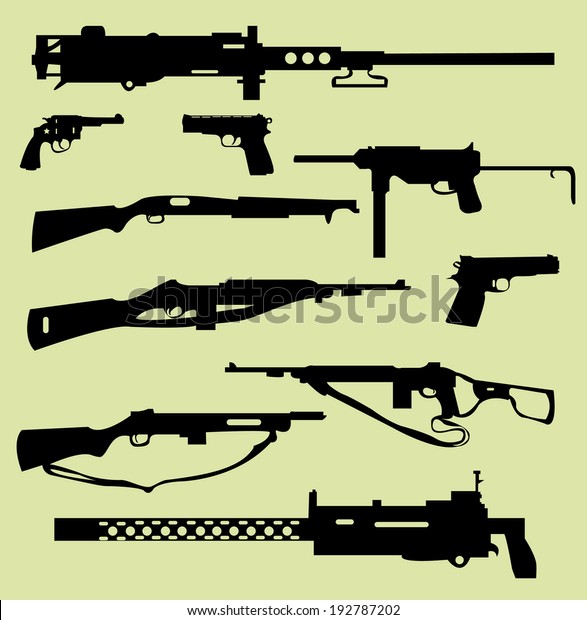 World War Ii Weapons Icon Set Stock Vector (Royalty Free) 192787202