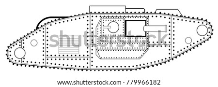 Ww1 Tank Drawing | Free download on ClipArtMag