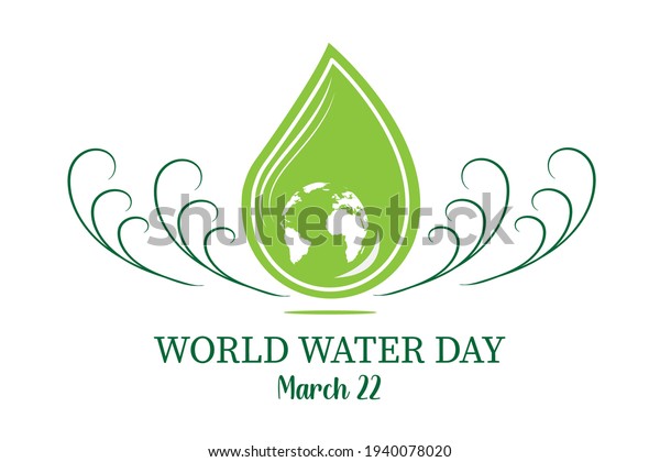 World Water Day Logo Design Illustration Stock Vector (Royalty Free ...