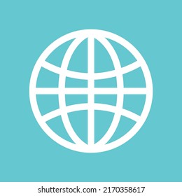 World Wide Web Icon Blue Background Stock Vector (Royalty Free ...
