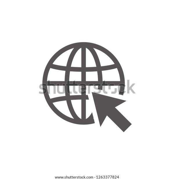 World Wide Web Icon Design Template Stock Vector (Royalty Free ...