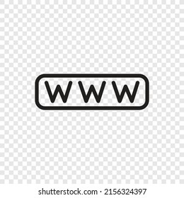 World Wide Web Simple Icon Vector Stock Vector (Royalty Free ...
