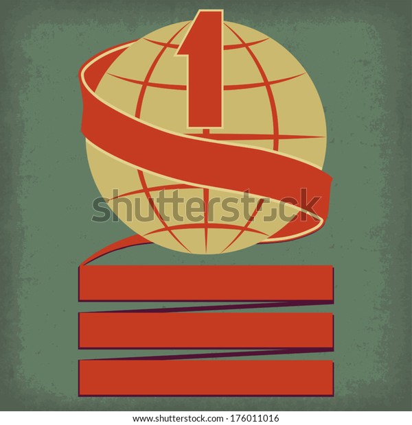 Worlds Number One Symbol Planet Earth Stock Vector (Royalty Free ...