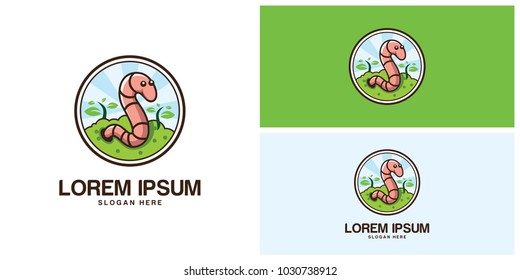 Worm Logo Design Template Stock Vector (Royalty Free) 1030738930