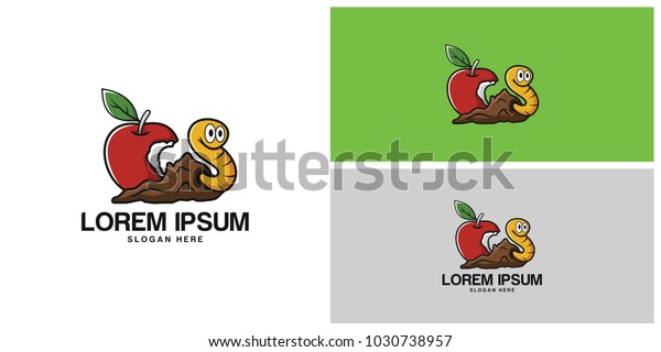 Worm Logo Design Template Stock Vector (Royalty Free) 1030738957 ...