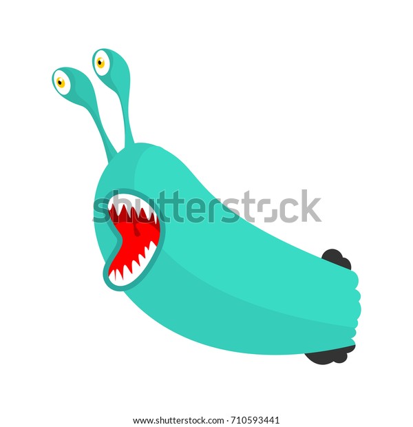 Worm Parasite Teeth Isolated Caterpillar Crawls: เวกเตอร์สต็อก (ปลอดค่า ...