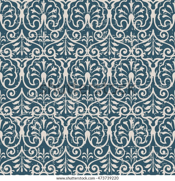Worn Out Seamless Background 504 Vintage Stock Vector (Royalty Free ...