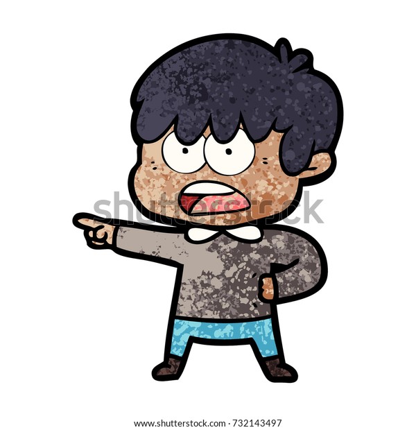 Worried Cartoon Boy Stock Vector (Royalty Free) 732143497 | Shutterstock