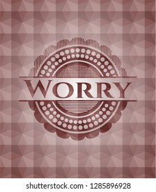 Worry Red Seamless Emblem Geometric Background Stock Vector (Royalty ...