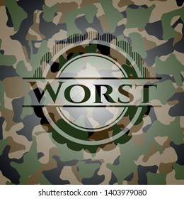 Worst Camouflage Emblem Vector Illustration Detailed Stock Vector ...