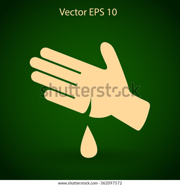 Wound On Hand Vector Illustration Stock Vector (Royalty Free) 362097572 ...