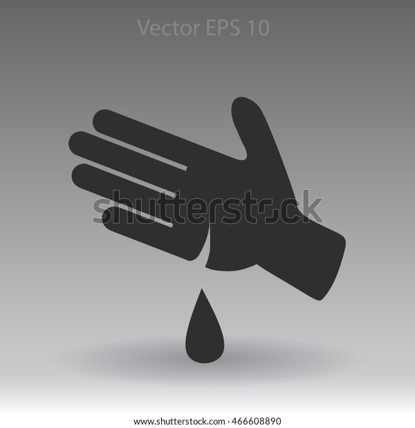 Wound On Hand Vector Illustration Stock Vector (Royalty Free) 466608890 ...